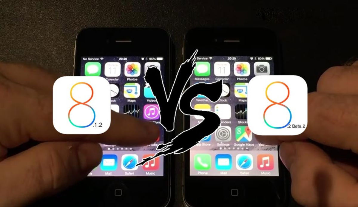 Test de Velocidad de iOS 8.2 Beta 2 vs. iOS 8.1.2