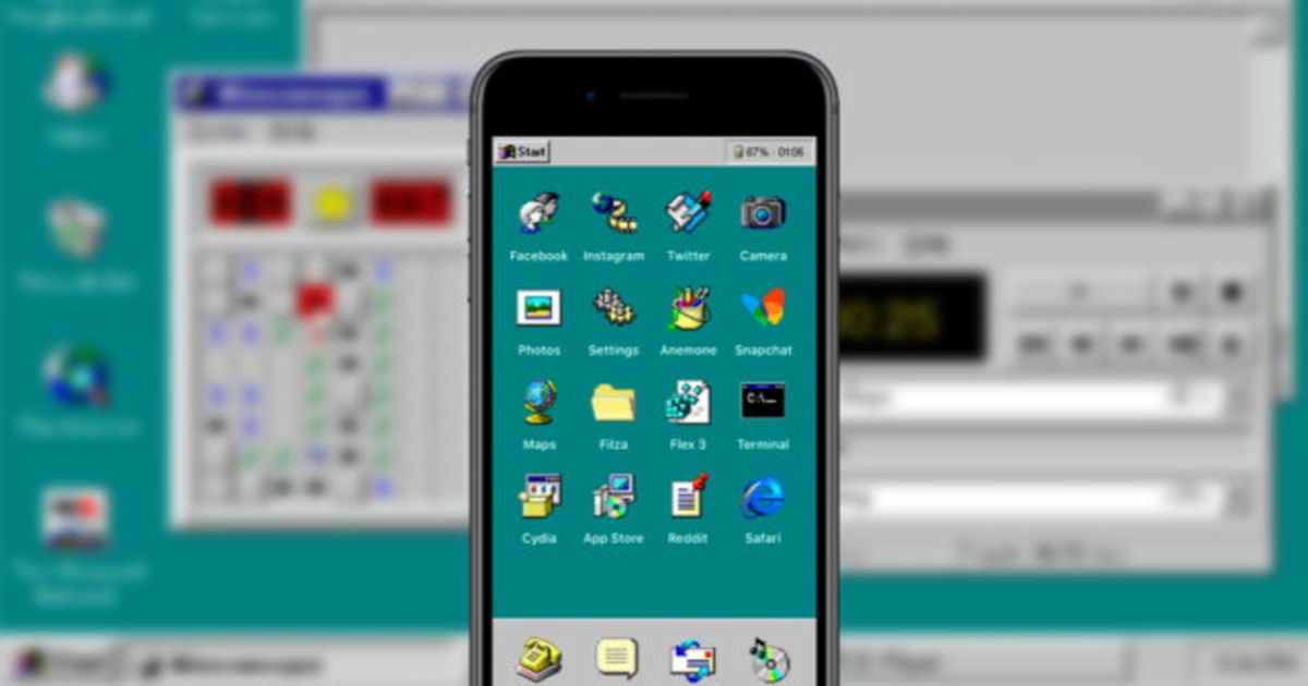 iOS95 permite tener la interfaz de Windows 95 en tu iPhone