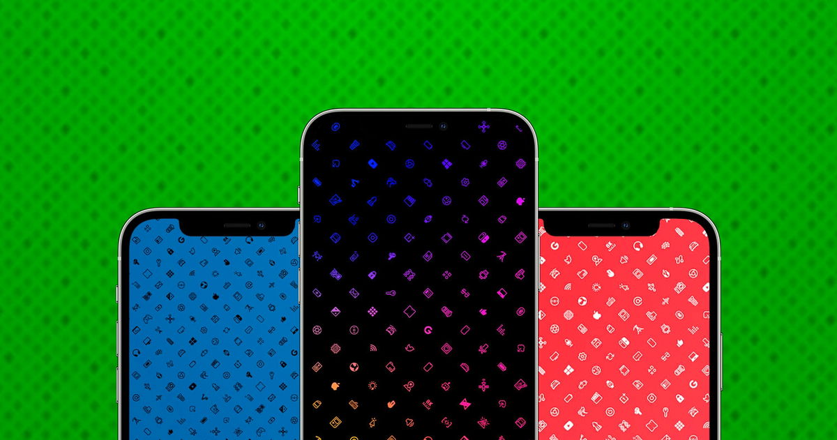 Estos wallpapers de iconos son geniales para tu iPhone